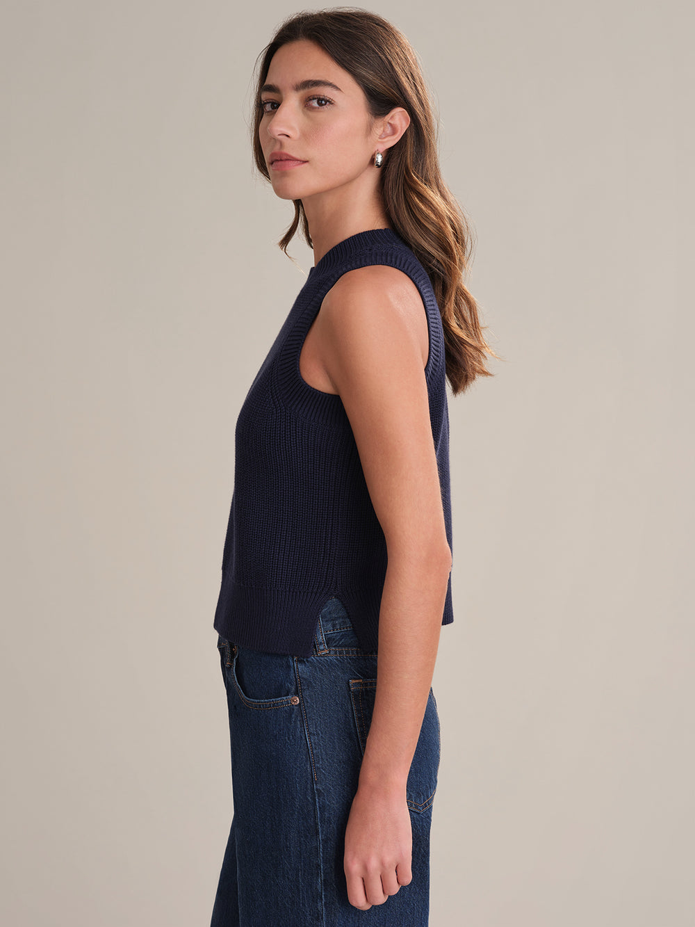 525 America Demi: High Crewneck Cotton Tank