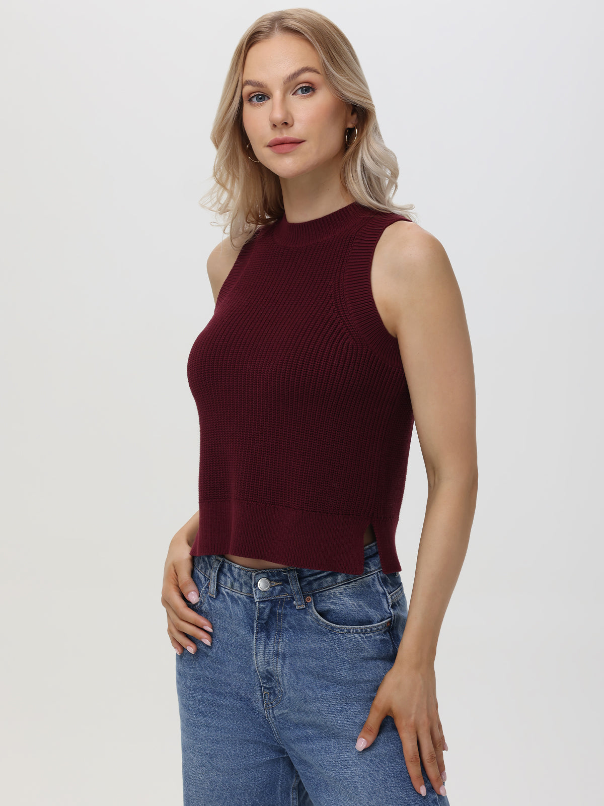 525 America Demi: High Crewneck Cotton Tank