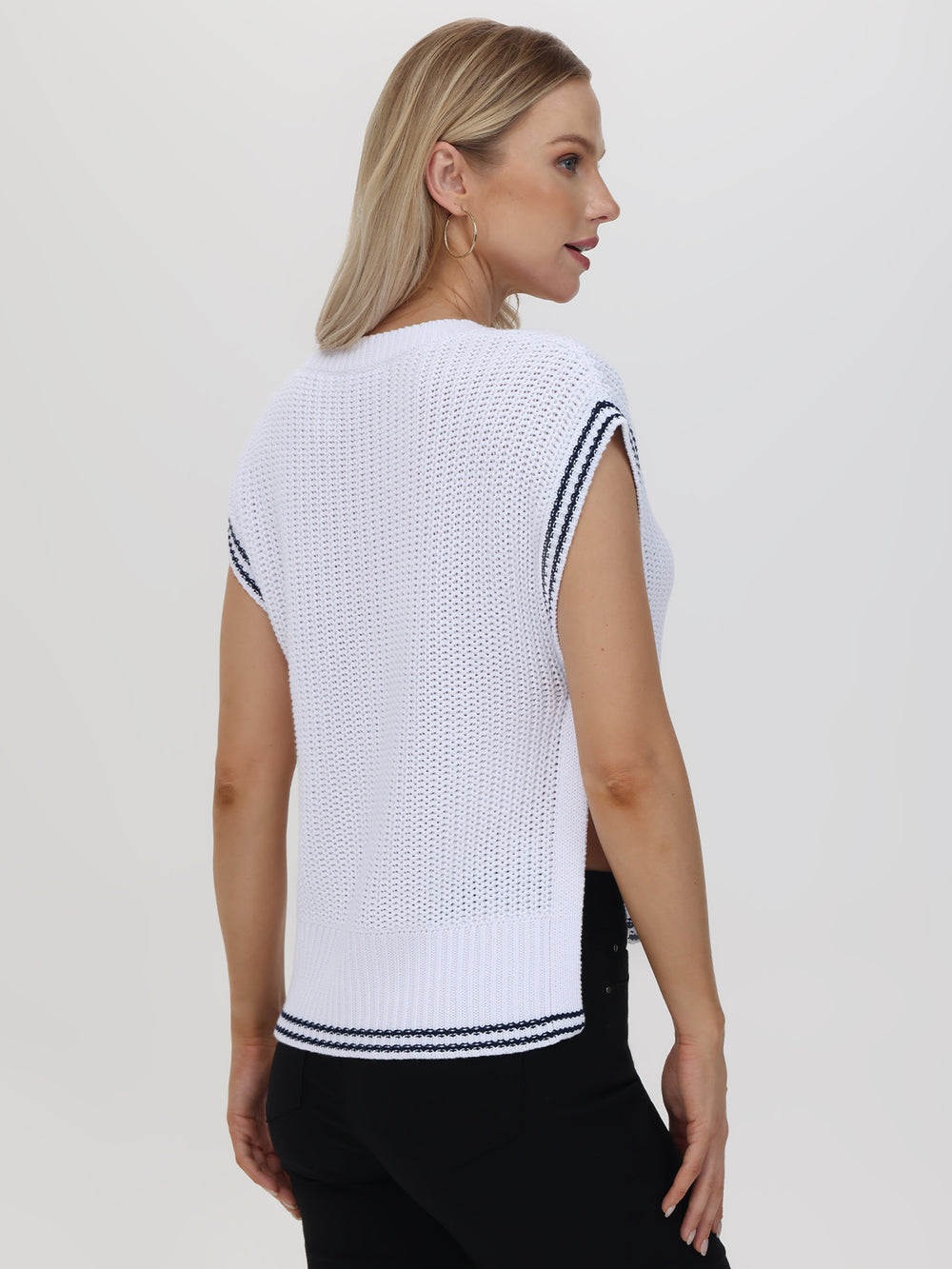 525 America Lizzie: Cable Varsity Vest