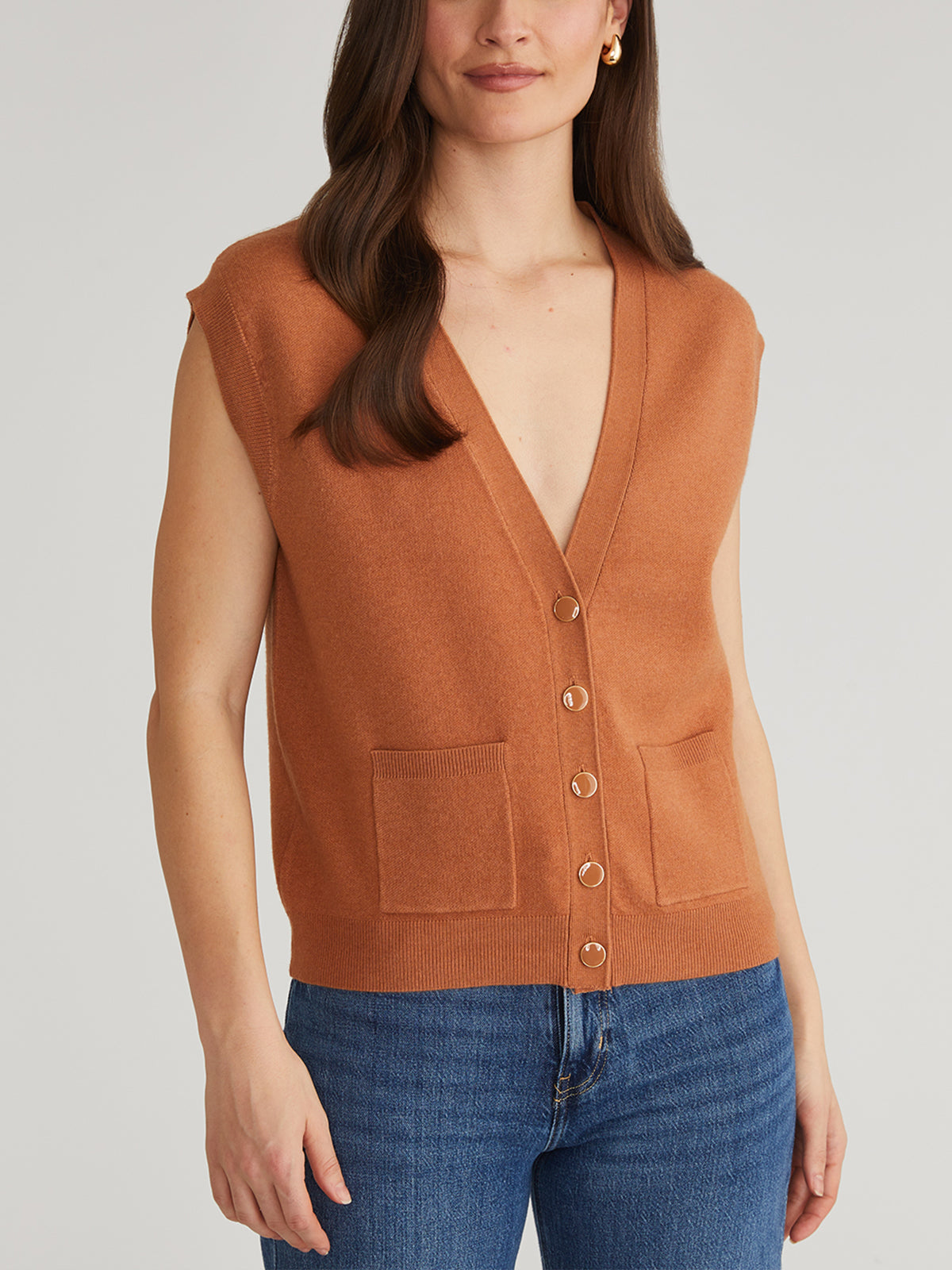 525 America Jessica: Button Front Vest