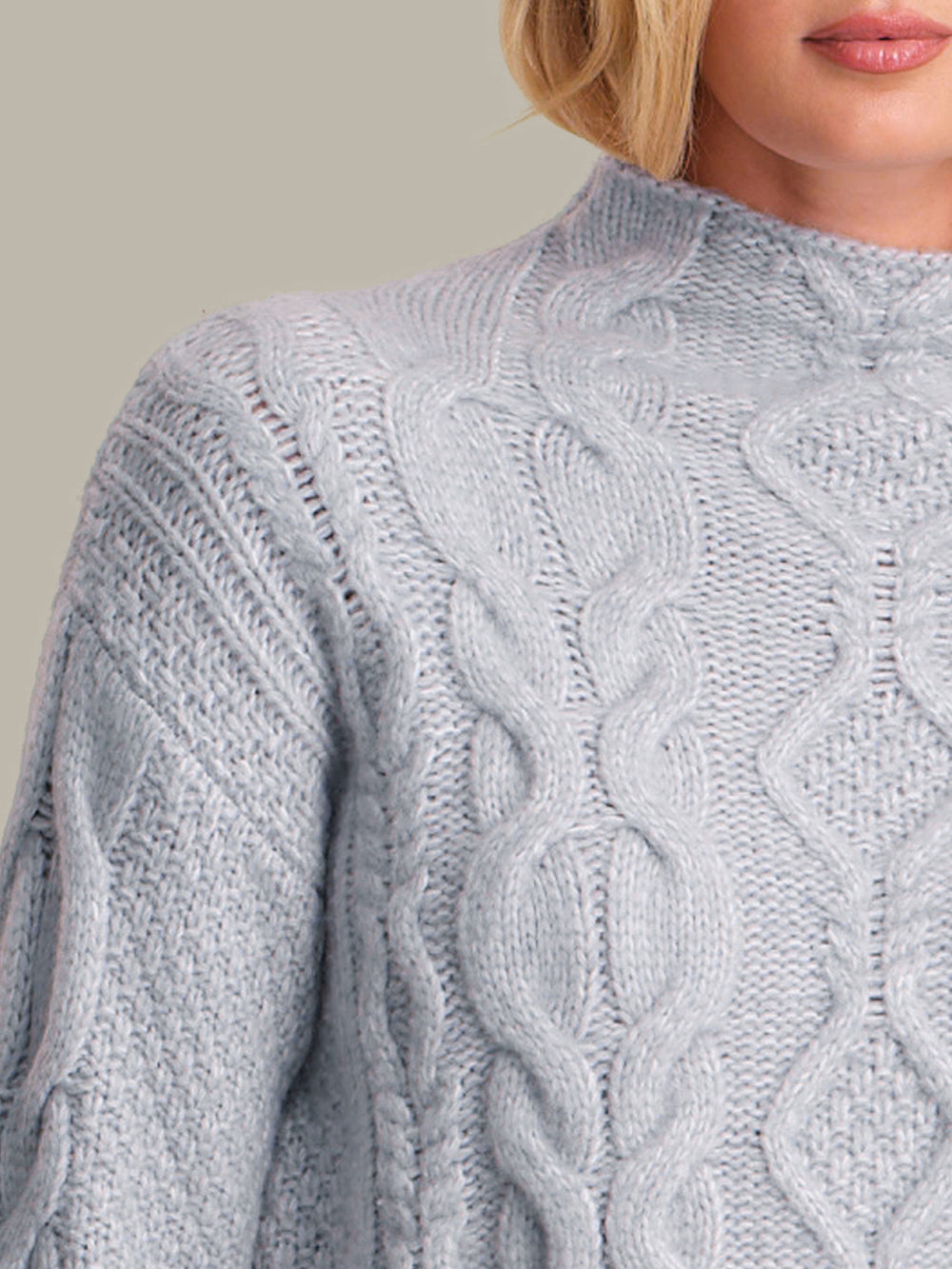 525 America Grace: Cable Funnel Neck Pullover