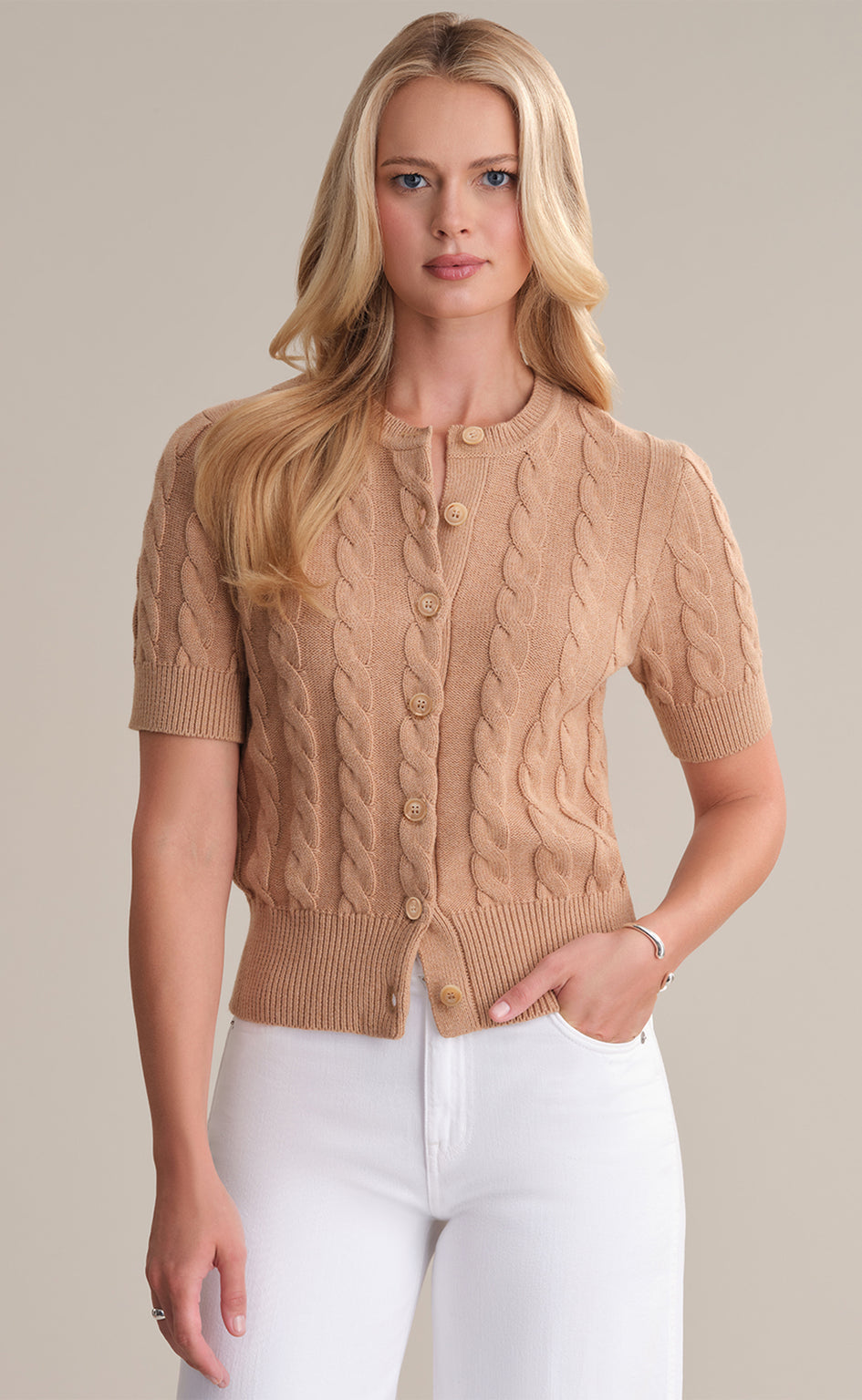 525 America Emma: Wool Crewneck Shaker Stitch Sweater