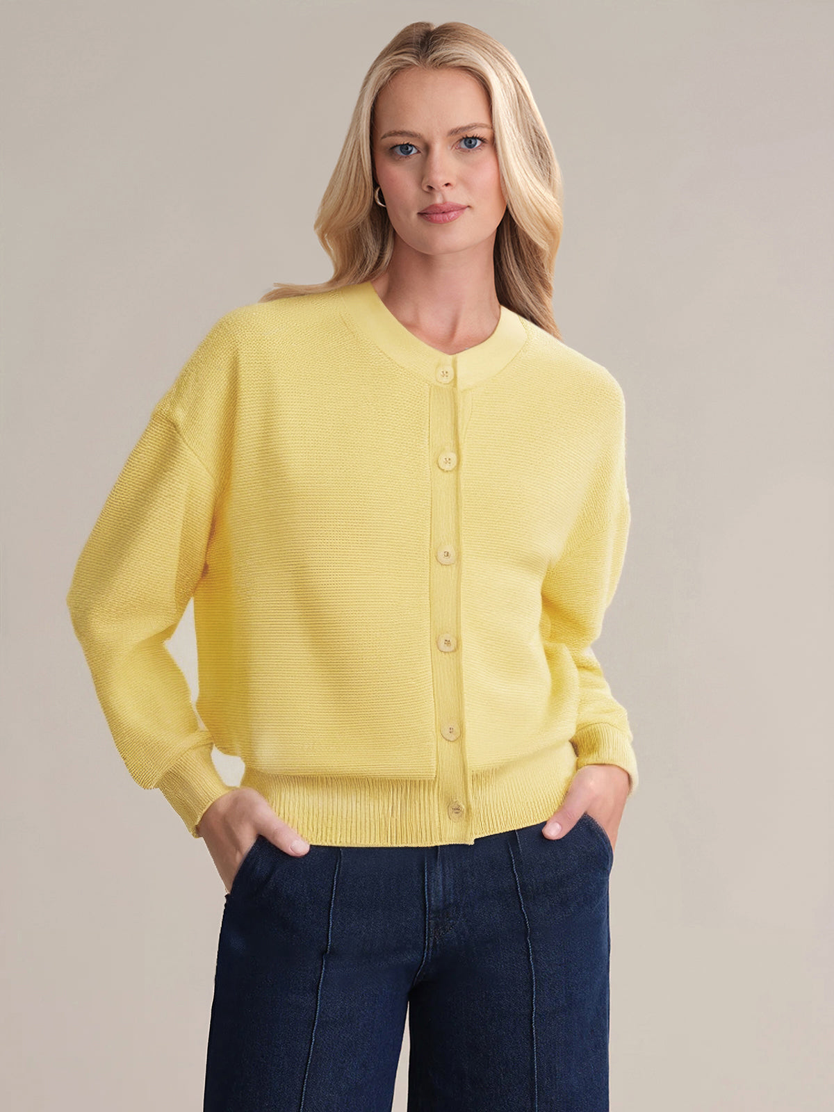 525 America Emy: Crewneck Cotton Cardigan